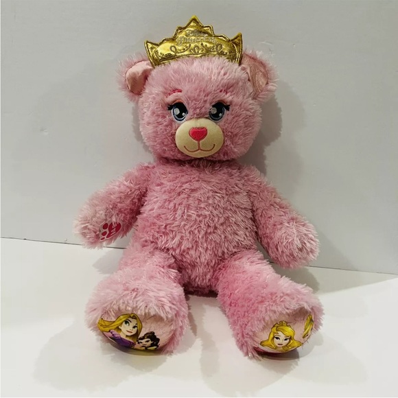 Toys | Buildabear Pink Disney Princess 16 Stuffed Teddy Bear With Gold ...